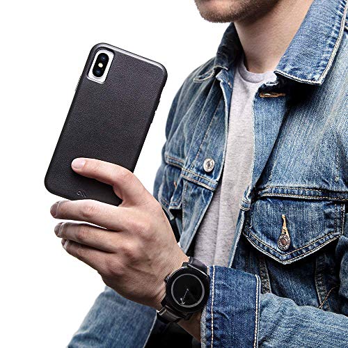 Case-Mate - iPhone XR Case - BARELY THERE LEATHER - iPhone 6.1 - Black Leather