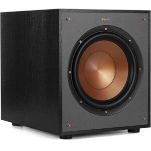 klipsch r-100sw 10" subwoofer, incredibly deep bass and an all-digital amplifier,14 5" x 12 5" x 16 4"