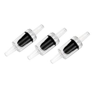 BornFeel Plastic One Way Non-Return Check Valves 16pcs Aquarium Air Pump Accessories for Fish Tank Air Line Tube Tubing Hose Pipe Fitting Clear