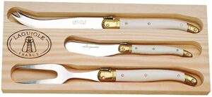 jean dubost laguiole 3pc cheese set