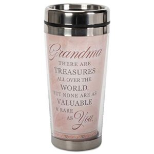 elanze designs grandma treasures 16 oz stainless steel travel mug with lid