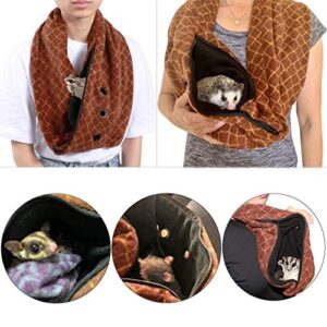 Pet Bonding Scarf (Snake) - Carry Bonding Pouch - for Chinchillas, Hedgehogs, Rats, Sugar Gliders, Guinea Pigs, Rabbits, Hamsters, Gerbils, Squirrels, Ferrets, Kittens, Parrots, Birds, Reptiles