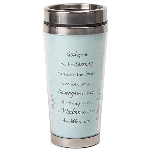 Serenity Prayer 16 Oz Stainless Steel Travel Mug with Lid