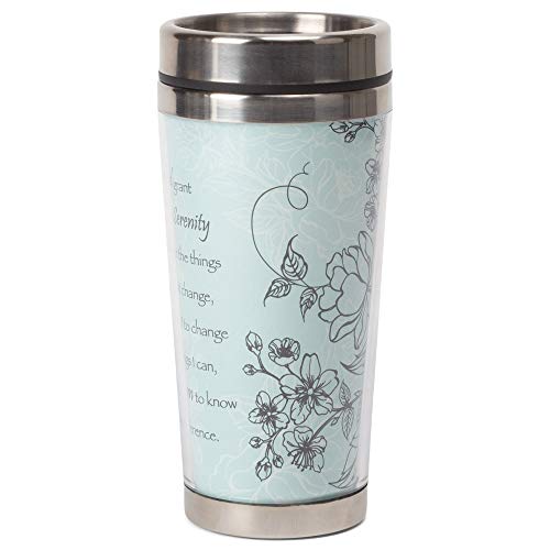 Serenity Prayer 16 Oz Stainless Steel Travel Mug with Lid