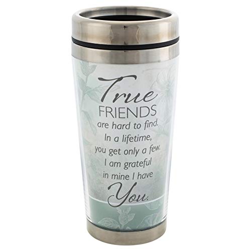 Elanze Designs True Friends Are Hard to Find 16 Oz Stainless Steel Travel Mug with Lid