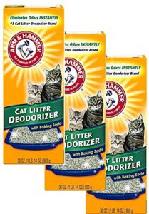 arm & hammer multiple cat litter deodorizer with baking soda (3 pack)