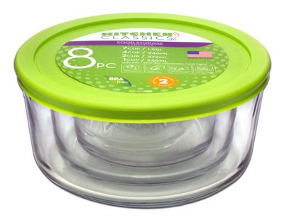 Food Storage 8pc Nesting