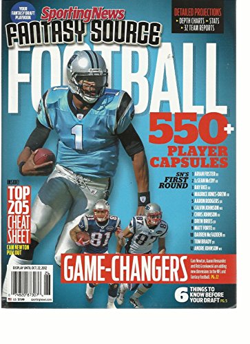 SPORTING NEWS FANTASY SOURCE FOOTBALL, 2012 (550 PLAYER CAPSULES)