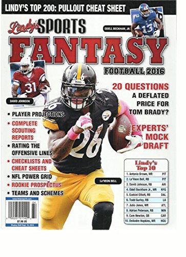 LINDY'S SPORT FANTASY FOOTBALL 2016, VOLUME, 16 (PLAYER PROJECTIONS)