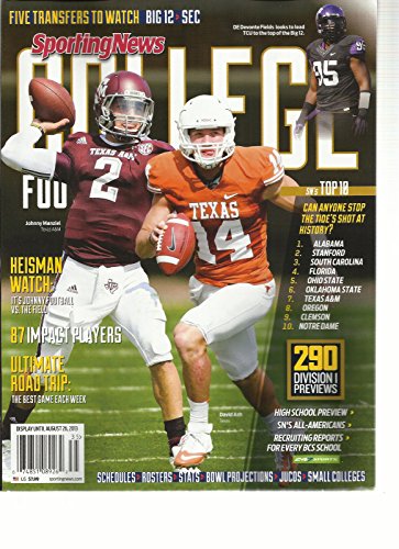 SPORTING NEWS, COLLEGE FOOTBALL PREVIEW, 2013 (FIVE TRANSFERS TO WATCH BIG 12