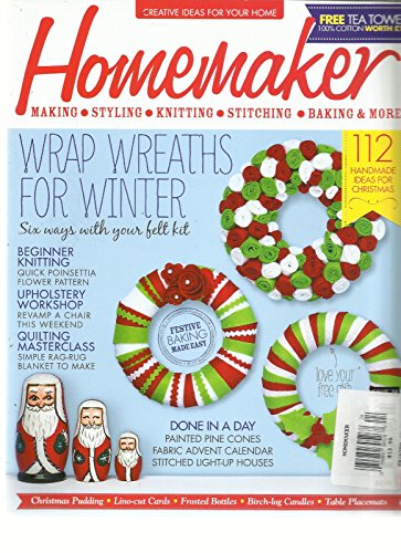 HOMEMAKER, MAKING * INTERIORS * STITCHING * BAKING * KNITTING & MORE ISSUE, 24