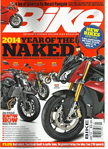 BIKE, JANUARY, 2014 (BRITAIN'S BIGGEST SELLING BIKE MAGAZINE) 214 YEAR OF THE