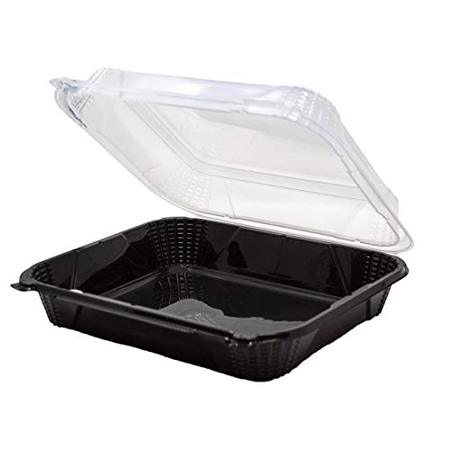 Genpak Jumbo 10" Hinged Take-Out Container | Microwave Safe, BPA Free | Case Count 150