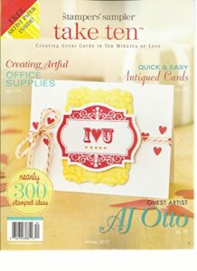 stampers sampler, take ten, creating great cards in ten minutes or less, 2012