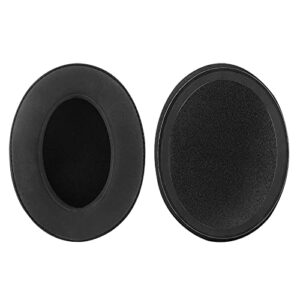 Geekria Comfort Velour Replacement Ear Pads for Sennheiser HD380, HD380 Pro, PXC350, PC350, PC350 SE, PXE350, HME95, HMEC250 Headphones Ear Cushions, Headset Earpads, Ear Cups Repair Parts (Black)