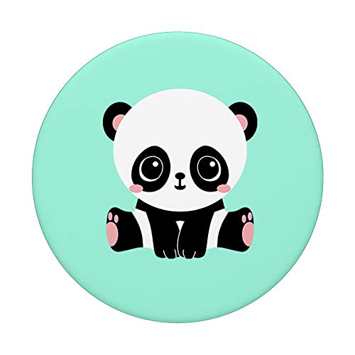 Cute Kawaii Baby Panda Pop Socket Mint Green Animal Lover PopSockets PopGrip: Swappable Grip for Phones & Tablets