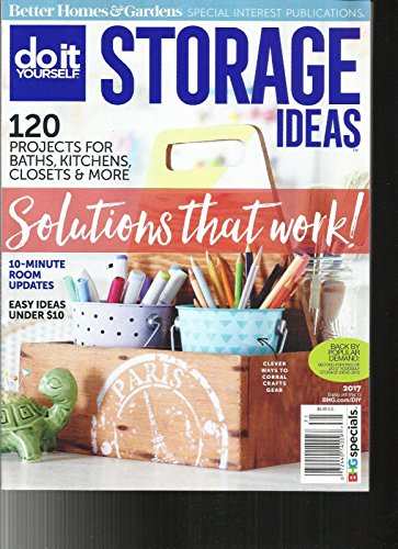 DO IT YOUR SELF, STORAGE IDEAS MAGAZINE, ISSUE, 2017 BACK BY POPULAR DEMAND