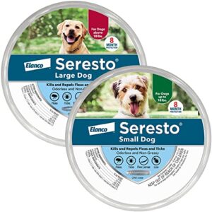 seresto flea tick collar 1 large dog + 1 small dog