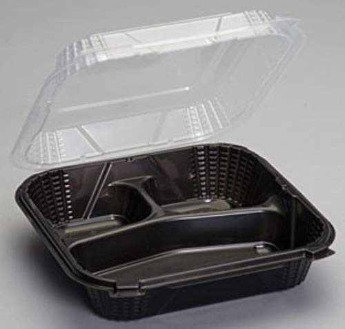 Genpak ProView Large Hinged Take-Out Container | Microwave Safe, BPA Free | Case Count 150