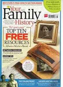 your family history, may, 2013 (perfect for tracing your uk ancestors)