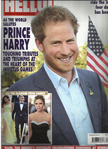 HELLO ! MAY, 23rd 2016 NO. 1431 (AS RGE WORLD SALUTES PRINCE) PRINTED IN UK