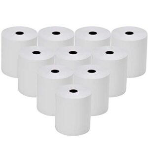 rbhk 2 1/4 x 85' thermal paper rolls credit card paper, 10 rolls cash register paper