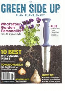 green side up magazine 2016 plan *plant* enjoy what's your garden personality?