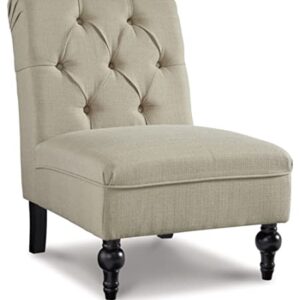 Signature Design by Ashley Degas 16.38" Tufted Armless Accent Chair, Beige