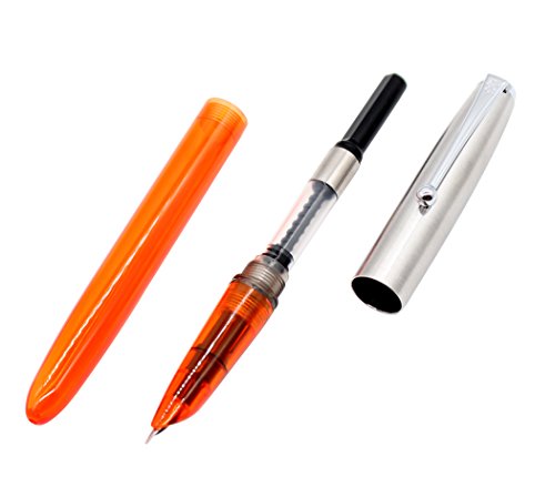 5 PCS Jinhao 51A Plastic Fountain Pen Set, Transparent, Diversity Color(Blue, Green, Grey, Orange, Red)