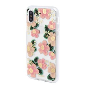 Sonix Southern Floral Case for iPhone X/Xs Women's Protective Pink Flower Clear Series for Apple iPhone X, iPhone Xs