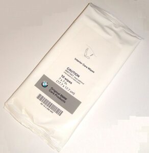 bmw genuine interior care convenience wipes