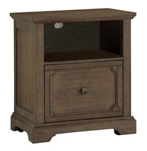 homelegance lateral file cabinet with casters, antique gray