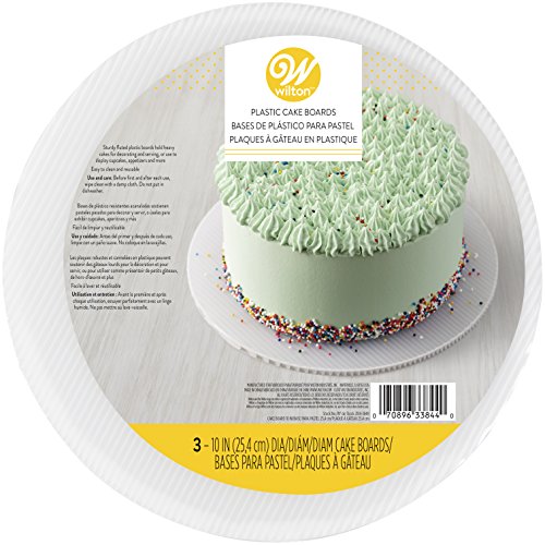 Wilton 2104-3844 Cake Board, 25.4x1.5x25.4, White