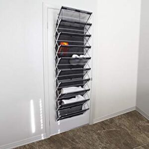 Supermoon RMD-10LN-WH 10 Tier Closet Space Saving Vertical Over the Door Organizer for Shoes, Pantry/Kitchen Necessities, and Bathroom Essentials