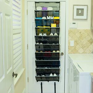 supermoon rmd-10ln-wh 10 tier closet space saving vertical over the door organizer for shoes, pantry/kitchen necessities, and bathroom essentials