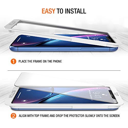 Trianium Tempered Glass Screen Protector Designed for Apple iPhone 11 (2019) / iPhone XR (2018), 3 Pack HD 0.25mm Glass 9H Film (w/Alignment Case Tool included)