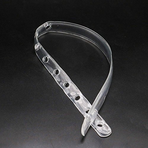 esowemsn 36pcs Plastic Transparent Display Hanger Strips,Coordinate Heavy Weight Plastic Clip Strip Displays Stable Hanger Connector (Transparent)