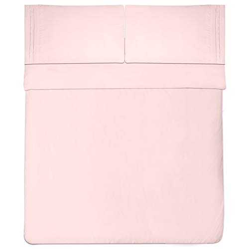 California King Sheet Sets - Breathable Luxury Sheets with Full Elastic & Secure Corner Straps Built In - 1800 Supreme Collection Deep Pocket Bedding Set, Sheet Set, California King, Pale Pink