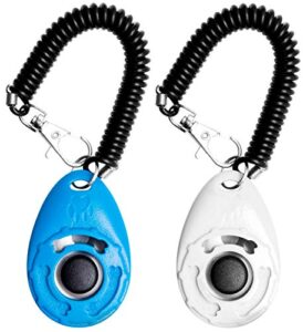 ecocity 2-pack dog training clicker with wrist strap