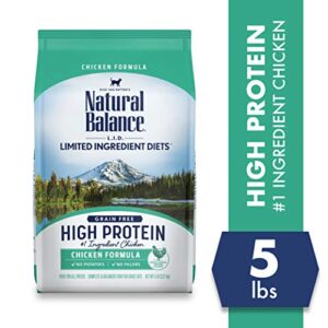 Natural Balance Limited Ingredient Diet Chicken| High Protein Adult Grain-Free Dry Cat Food | 5-lb. Bag