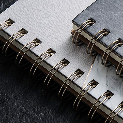 Grayboard Hardcover A5 Notebook,80 sheets Spiral Journal Notebook,6.1"x8.3" Double Wire-O (Grey)