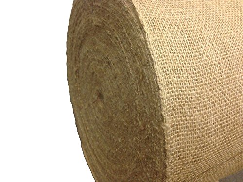 14" Wide 100% Natural Jute Upholstery Burlap Roll (5 Yards)