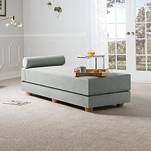 Jaxx Alon Daybed | Fold-Out Sleeper | Queen-Size Mattress - Ice