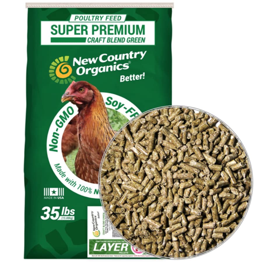 New Country Organics Soy-Free Layer Pellets for Laying Hens, 35 lbs