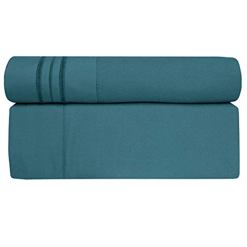 Queen Size Bed Sheets - Breathable Luxury Sheets with Full Elastic & Secure Corner Straps Built In - 1800 Supreme Collection Extra Soft Deep Pocket Bedding Set, Sheet Set, Queen, Teal