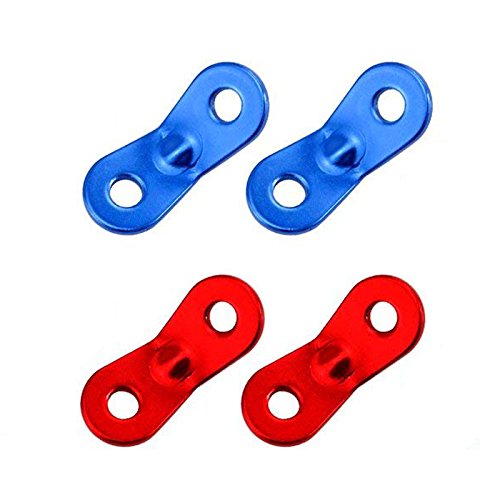 16Pcs Blue Aluminum Alloy Tent Cord Tensioner Guyline Adjuster for Outdoor Camping Hiking Travel Tent Accessories