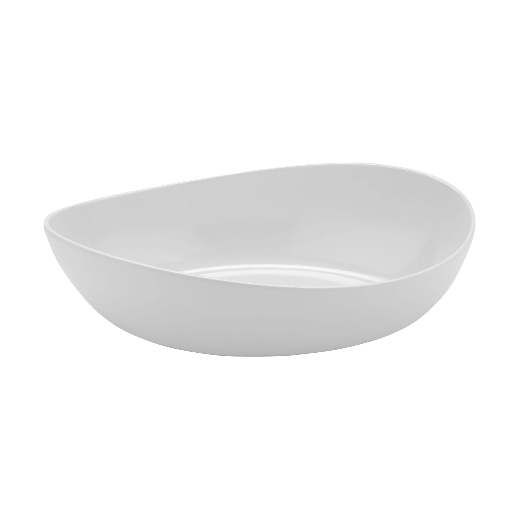 G.E.T. B-192-W Large Oval Melamine Serving Bowl, 6 Quart, White