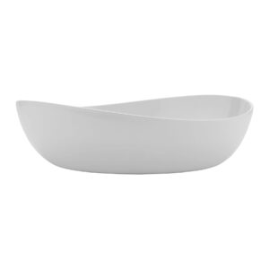 G.E.T. B-192-W Large Oval Melamine Serving Bowl, 6 Quart, White