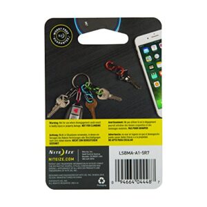 Nite Ize S-Biner MicroLock, Locking Key Holder, 5-Pack, Assorted Colors, Aluminum