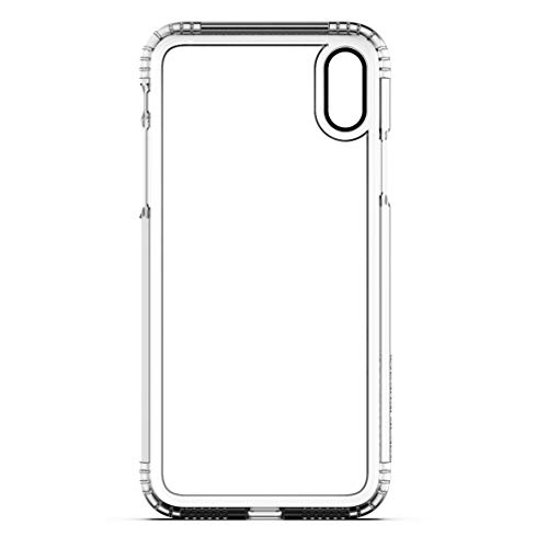 SaharaCase-Crystal Series Case Cover with Tempered Glass Kit Shockproof Heavy Duty Military Grade Drop Tested Apple iPhone Xs MAX 6.5" (2018) Clear